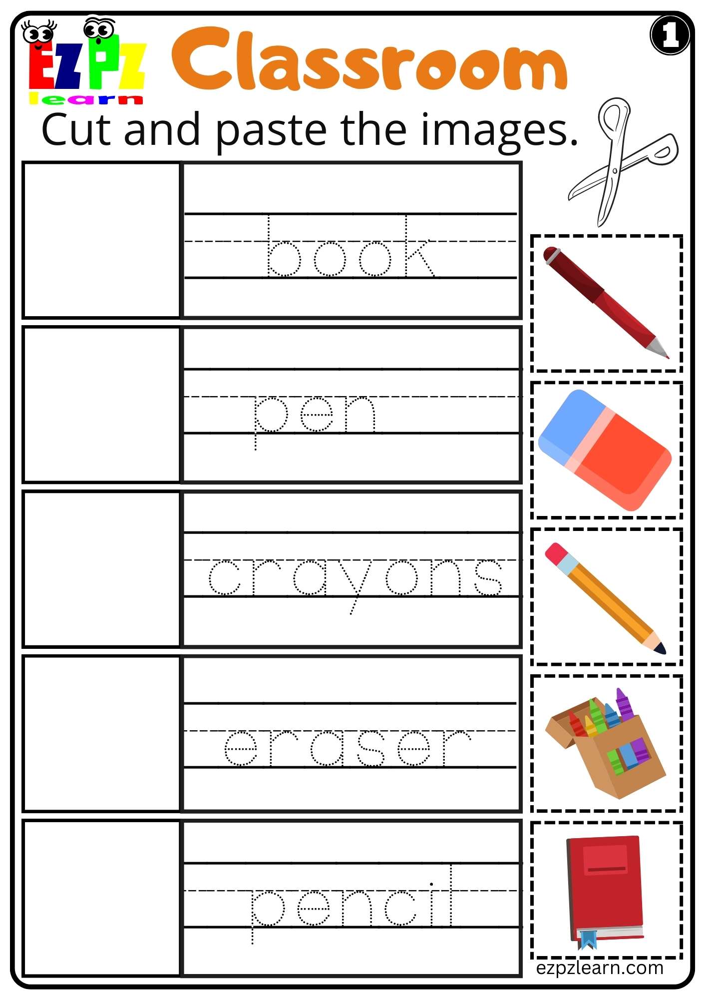 Classroom Objects Ezpzlearn Classroom Objects Ezpzlearn